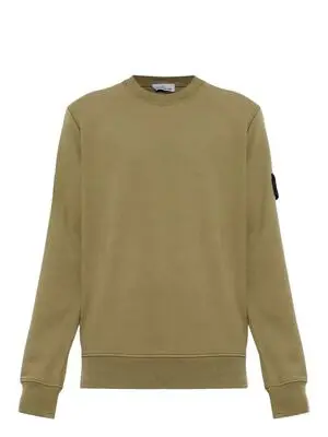 Stone Island Logo Patch Crewneck Sweater - Green