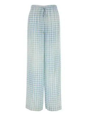 ERMANO SCERVINO Ermanno Scervino Printed Silk Wide-leg Trousers - Multicolor