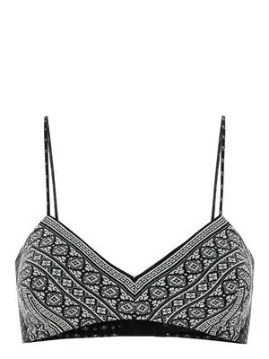 ERMANO SCERVINO Ermanno Scervino Printed Silk Crop-top - Multicolor