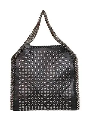 Stella McCartney Falabella Mini Bag With Studs And Eyelets - Black