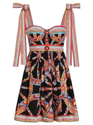 Dolce & Gabbana Printed Poplin Dress - Multicolor