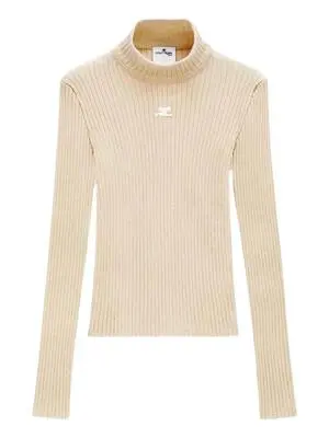 COURREGES Ribbed Knit Sweater – Re-edition - Brown