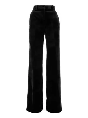 ERMANO SCERVINO Ermanno Scervino Velvet Palazzo Pant - Black