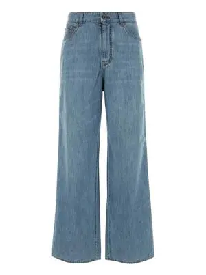 Miu Miu Light Chambray Jeans - Blue
