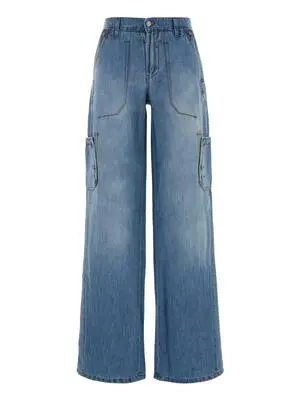 ERMANO SCERVINO Ermanno Scervino Denim Cargo Jeans - Blue