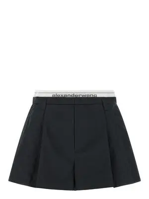 Alexander Wang Logo Band Shorts - Black
