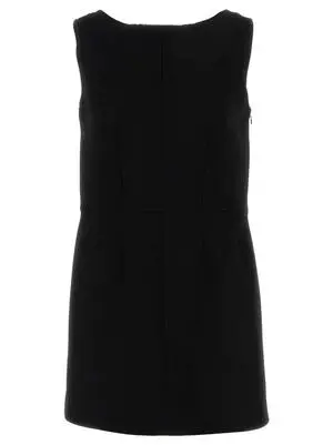 Prada Virgin Wool Dress - Black