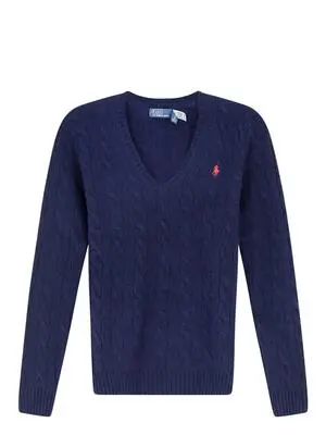 Polo Ralph Lauren Wool And Cashmere Sweater - Blue