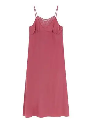 Chloé Silk Long Slipdress - Pink