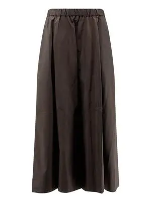 Aspesi Mia Taffeta' Skirt Brown