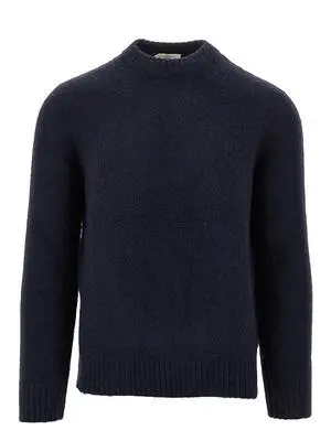 PIACENZA CASHMERE 1733 PIACENZA 1733 Cashmere And Silk Blend Ribbed Sweater Blue