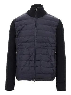 Moncler Nyon And Woo-bend Cardigan - Blue