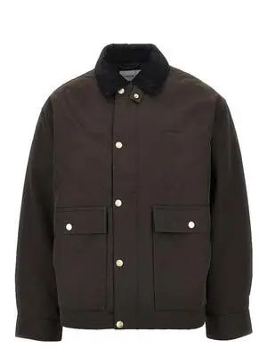 Carhartt Work In Progress Quentin Waterproof Nylon Canvas Jacket - Black
