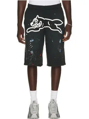 ICECREAM Graphic Print Terry Shorts - Jet Set