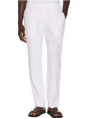 Frescobol Carioca Oscar Linen Chinos - White