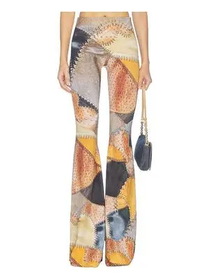 Roberto Cavalli Trousers In Multi - Leather