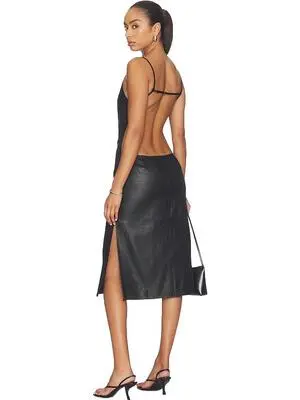 Lioness Alexa Midi Dress - Onyx