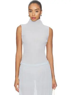 Lioness Ford Top In Baby Blue - Soft Blue