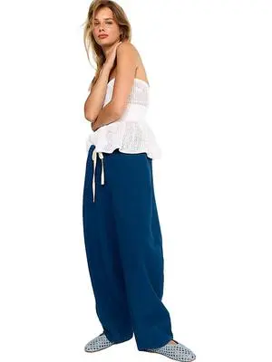 Free People Beach Ease Pants - Poseidon