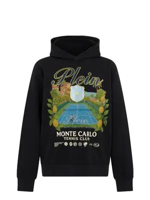 Philipp Plein Monte Carlo Tennis Club Graphic Hoodie - Black