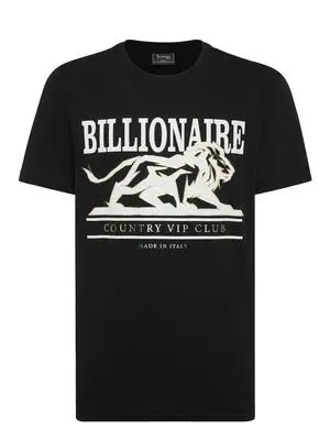 BILLIONAIRE T-shirt Round Neck Ss Lion - Black