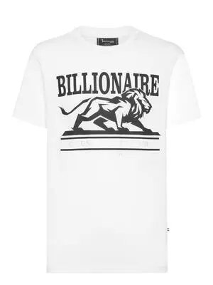 BILLIONAIRE T-shirt Round Neck Ss Lion - White