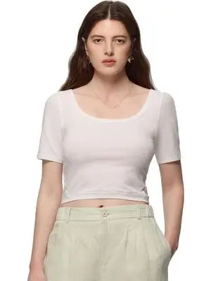 JUANA JUANA Classics Squareneck T-Shirt White