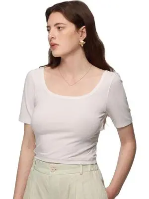 JUANA Classics Squareneck T-shirt - White