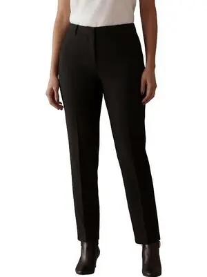 JESSICA LONDON Bi-stretch Straight Leg Pants - Black