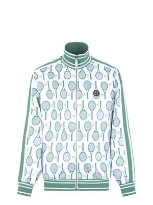 Philipp Plein All-over Tennis Graphic Track Jacket - White
