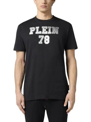 Philipp Plein Round Neck T-shirt College - Black