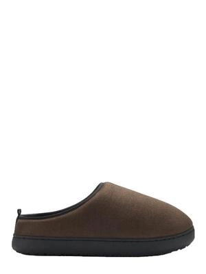 ALPINE NORTH Insulated Faux Suede Slippers - Coffee
