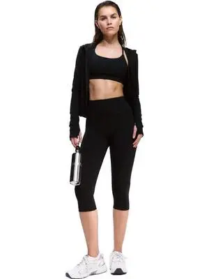 H&m Capri Leggings With Sculptmove - Black