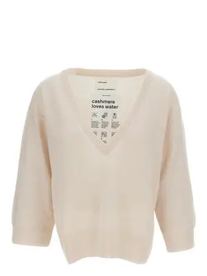 Extreme Cashmere N.491 V-neck Sweater - Beige