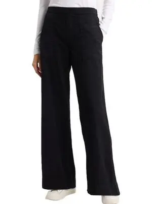 Frank & Eileen Madeline High Waist Wide Leg Jeans - Black Denim