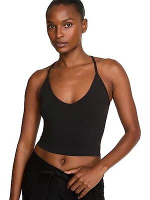 Victoria's Secret Smooth Seamless Racerback Tank Top - Black