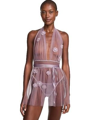 Victoria's Secret Dream Angels Atelier Embellished Tulle Mini Dress - Pink