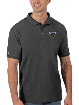 ANTIGUA Maine Black Bears Legacy Pique Polo - Anthracite