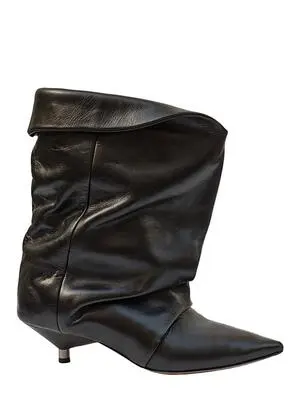 Isabel Marant Étoile Edrik Slouchy Leather Boots - Black