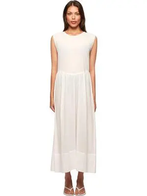 SWF Sheer Sleeveless Midi Dress - Chalk