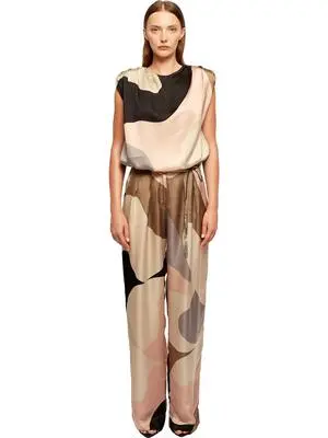 SWF Structured Shoulder Top - Blurred Bloom