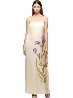 SWF Strapless Column Maxi - Violet Muse