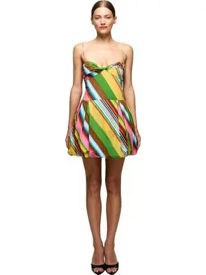 SWF Fitted Balloon Mini Dress - La Fiesta