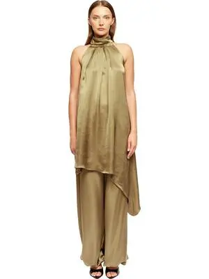SWF High Neck Asymmetric Top - Olive
