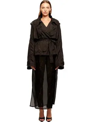 SWF Parachute Crop Trench - True Black