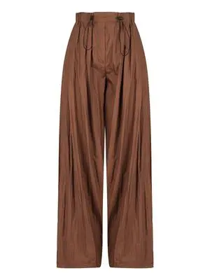 SWF Parachute Draped Wide-leg Pant - Cocoa