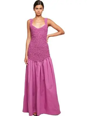 SWF Textured Bodice Maxi Dress - Eclipse Violet