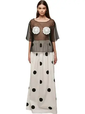 SWF Relaxed Split Maxi Skirt - Check Point