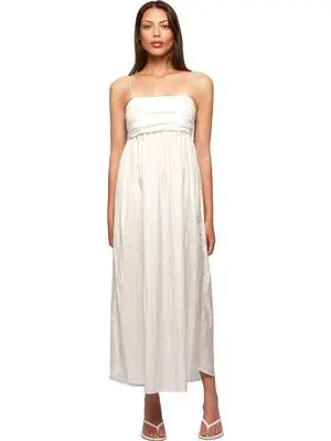 SWF Parachute Ruched Midi - Chalk