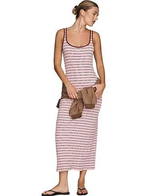Sundry Tank Midi Dress - Carnation